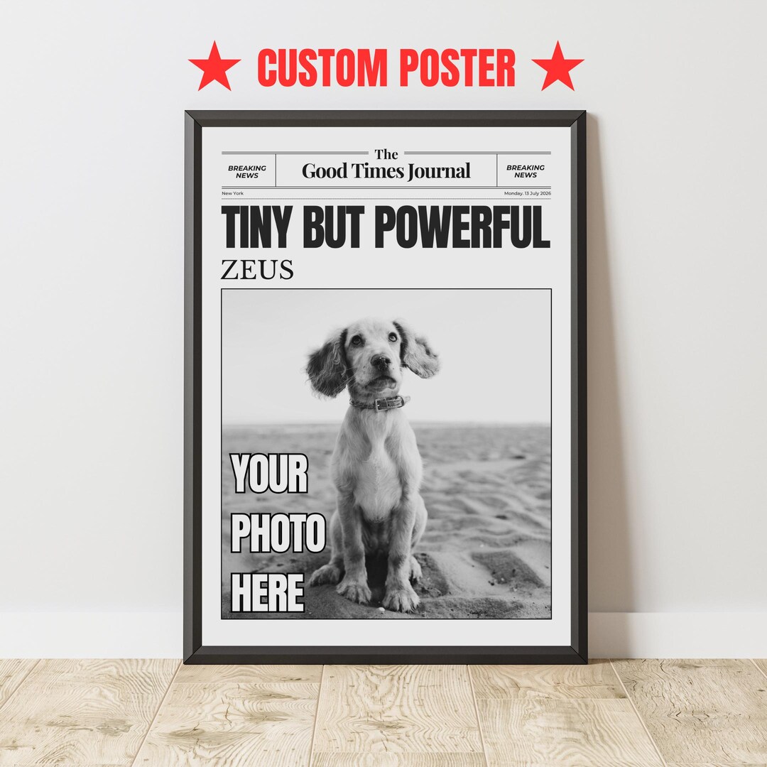 Custom Dog Poster, Personalized Dog Poster, Custom Dog Print, Custom ...