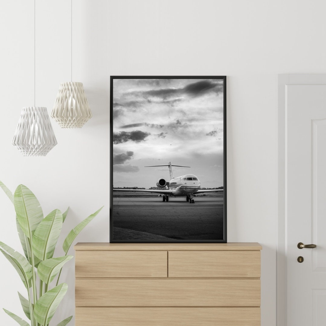 Private Jet Poster, Private Jet Print, Private Jet Wall Art, Airplane ...