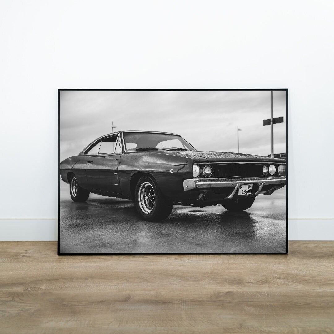 Vintage Dodge Charger Poster, Vintage Dodge Charger Print, Vintage ...