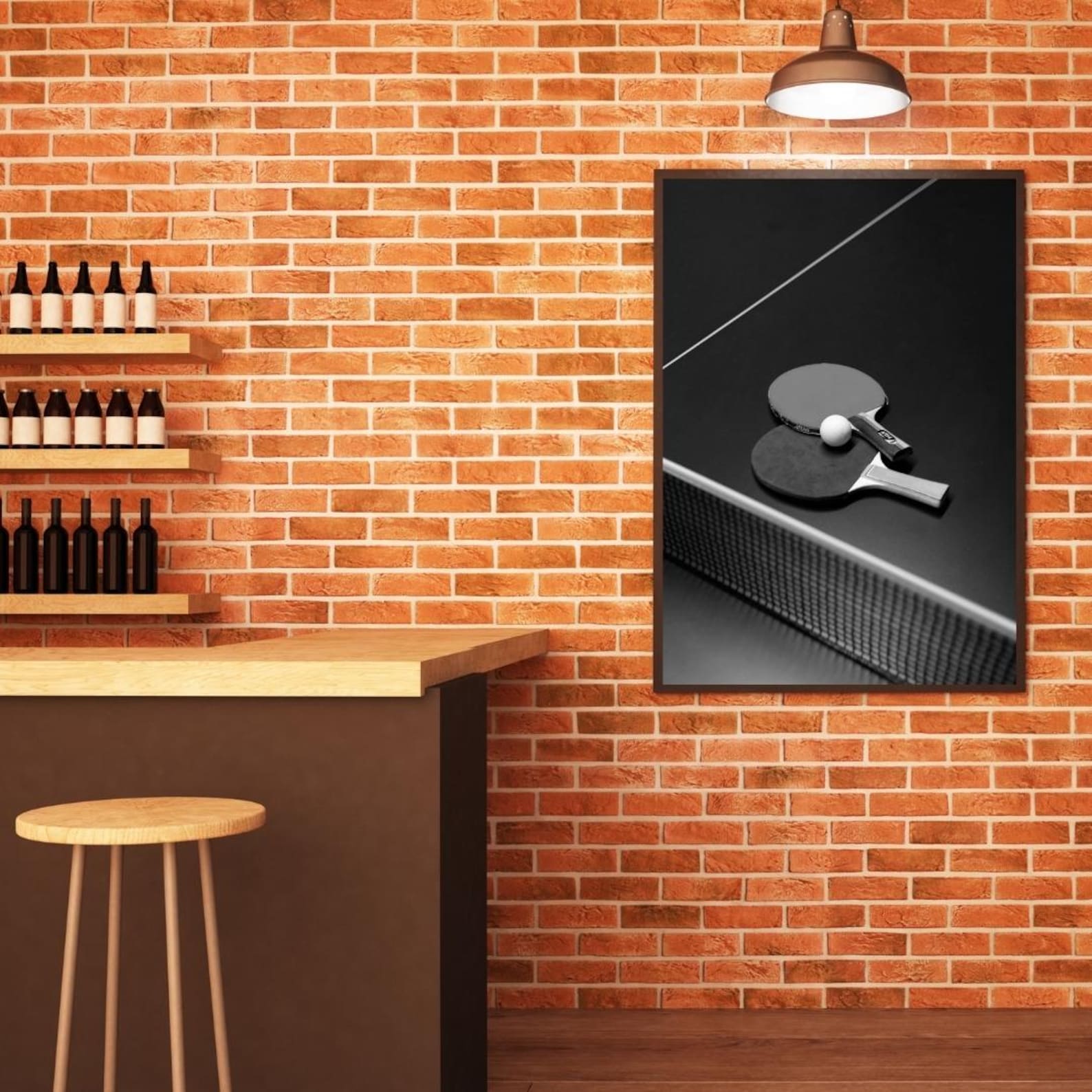 Table Tennis Poster, Table Tennis Print, Table Tennis Wall Art, Sports ...