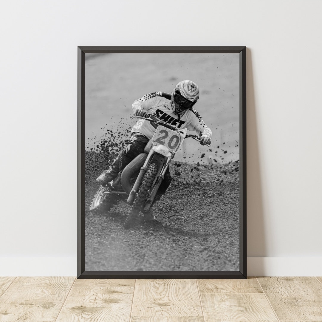 Motocross Poster, Motocross Print, Motocross Wall Art, Motorcycle ...