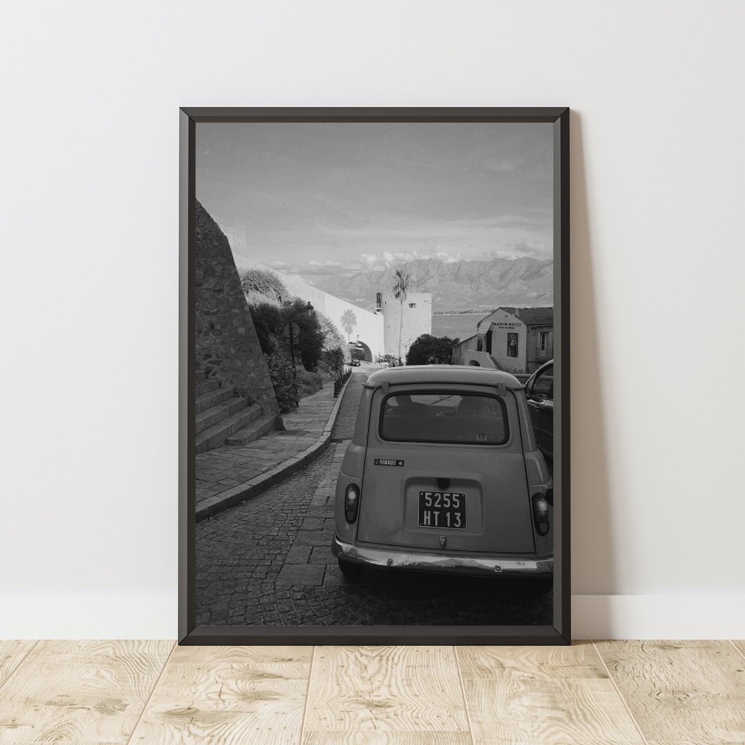 Vintage Renault 4 Poster, Vintage Renault 4 Print, Vintage Renault 4 ...