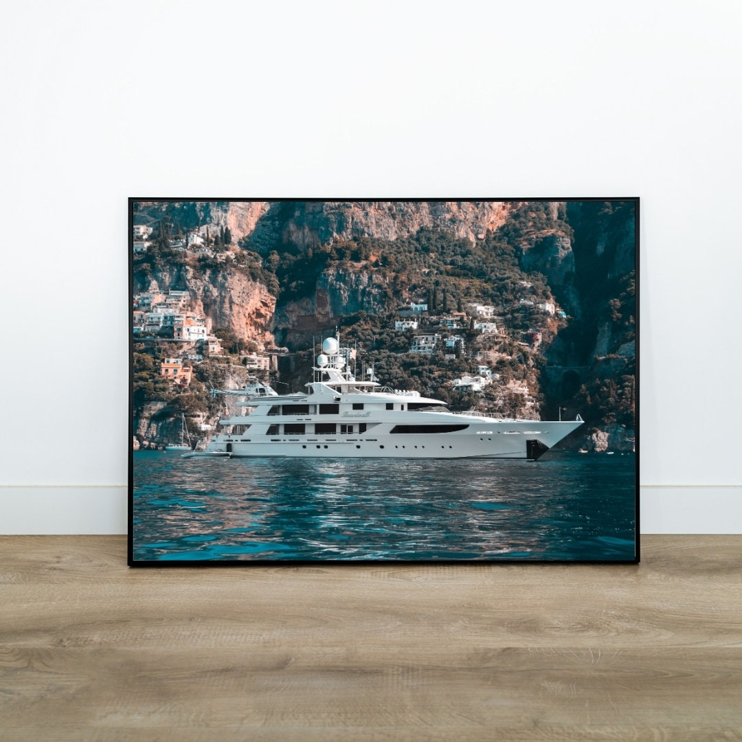 Yacht Poster, Yacht Print, Yacht Wall Art, Boat Poster, Boat Print ...