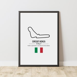 Custom F1 GP Poster, F1 Race Track Print, F1 Circuit Print, Formula 1 ...