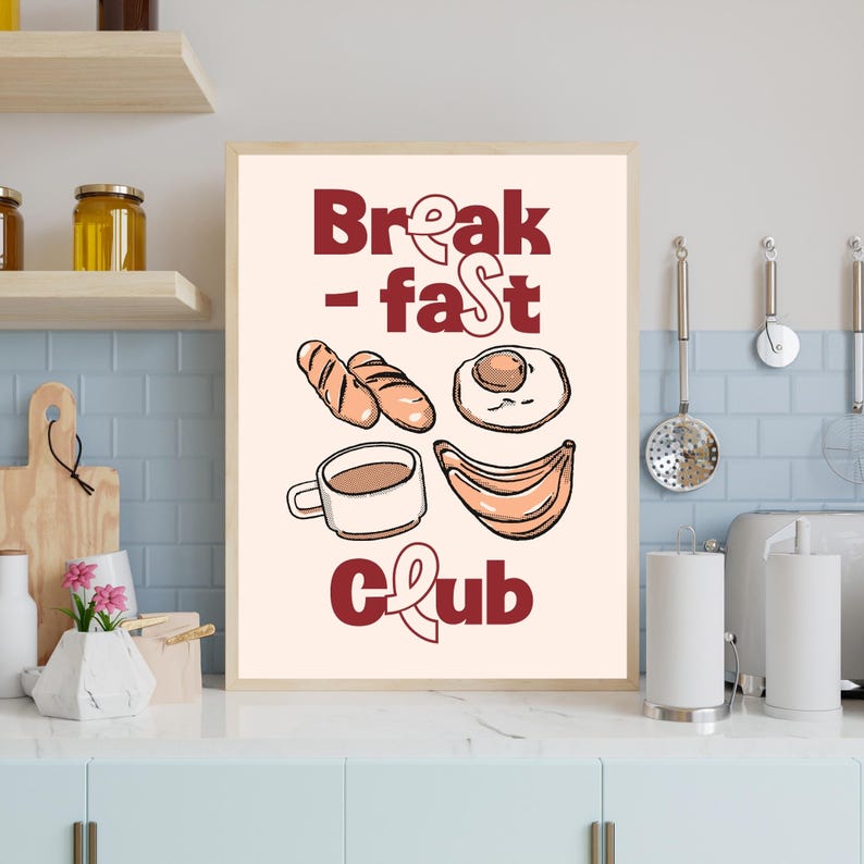 Kitchen Poster, Kitchen Typography Print, Minimalist Food Wall Art ...