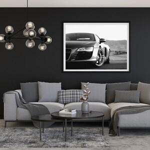 Audi R8 Poster, Audi Poster, Audi Print, Audi Wall Art, Iconic Car ...
