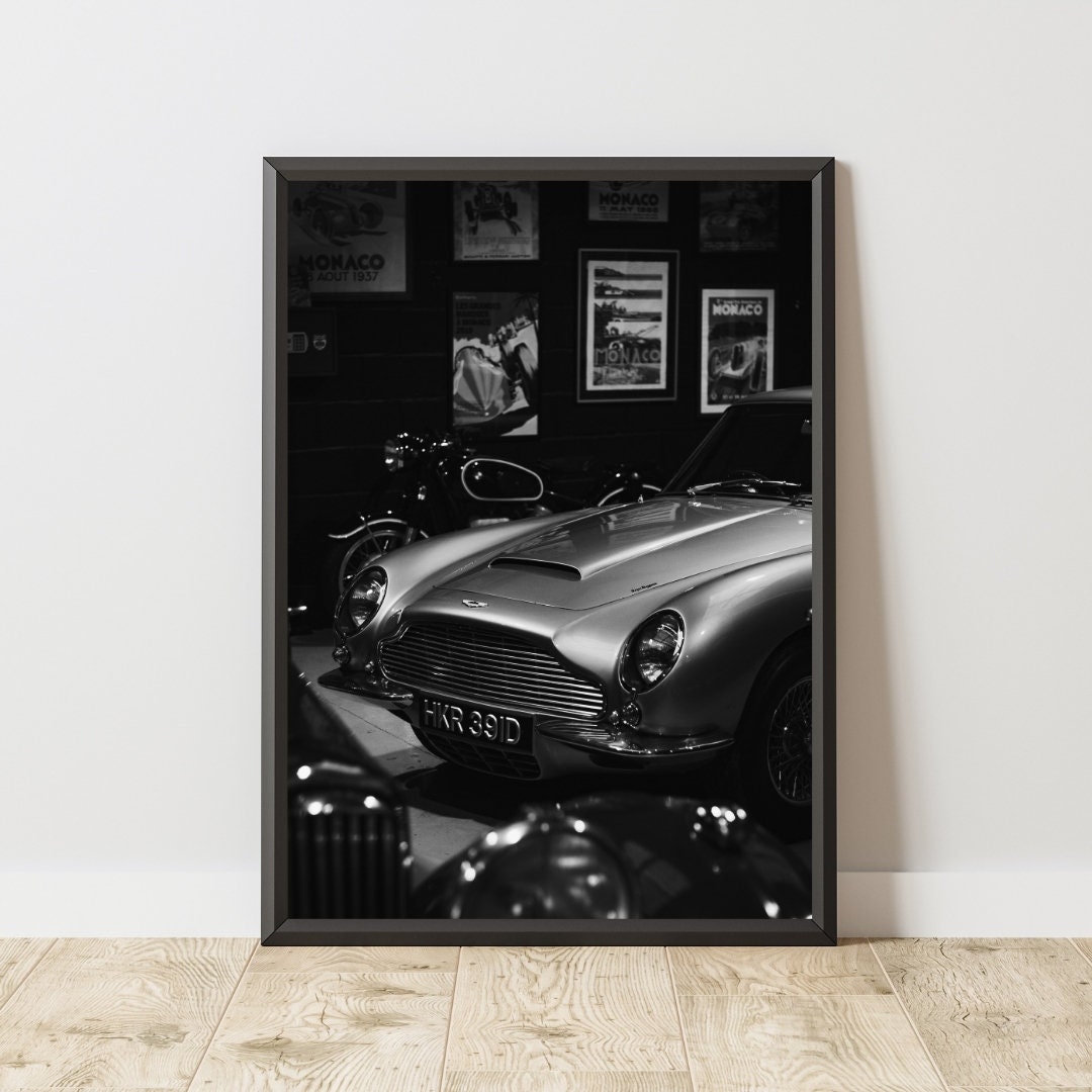 Affiche Aston Martin DB6 vintage, impression Aston Martin DB6 vintage ...