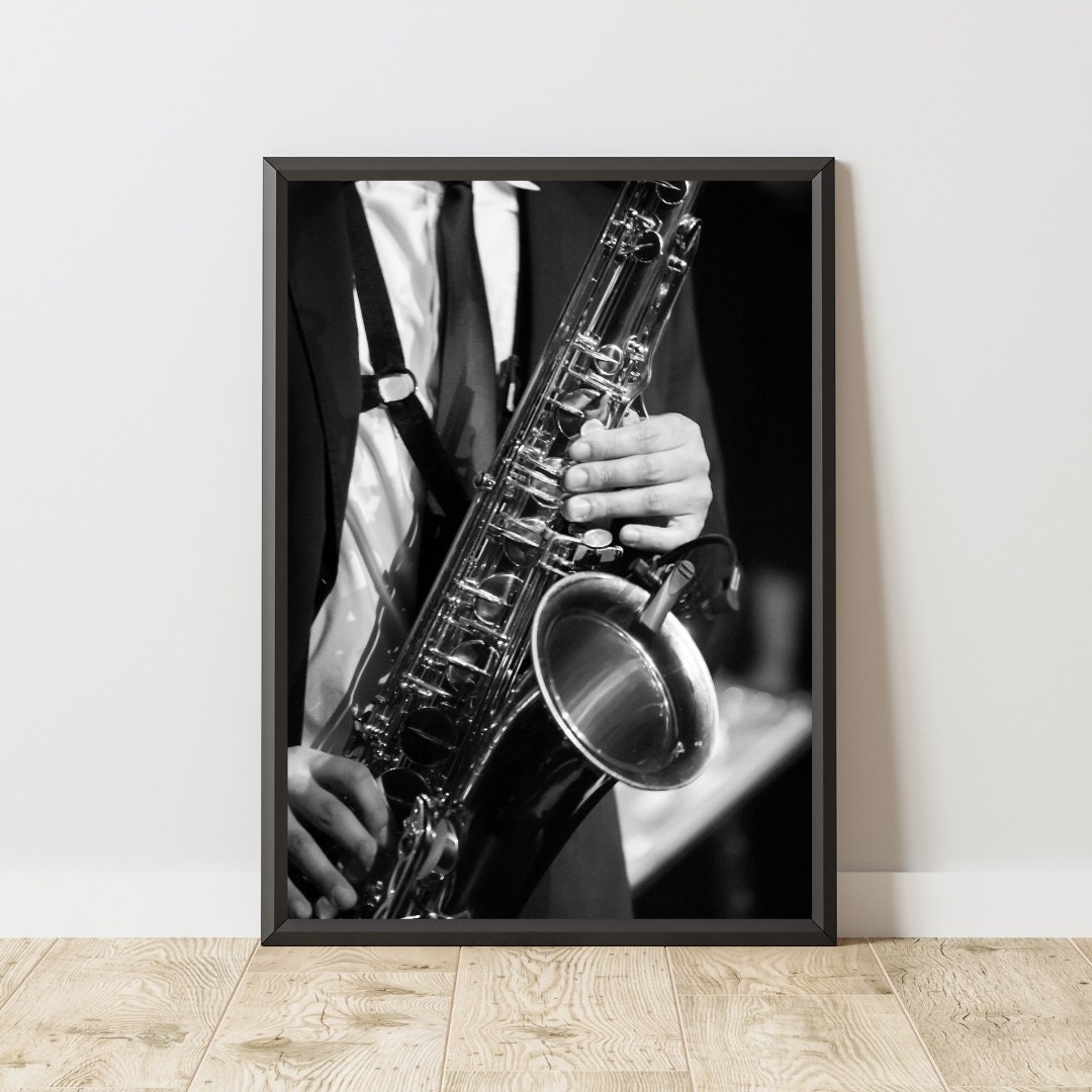 Saxophone Poster, Saxophone Print, Saxophone Wall Art, Music Poster ...