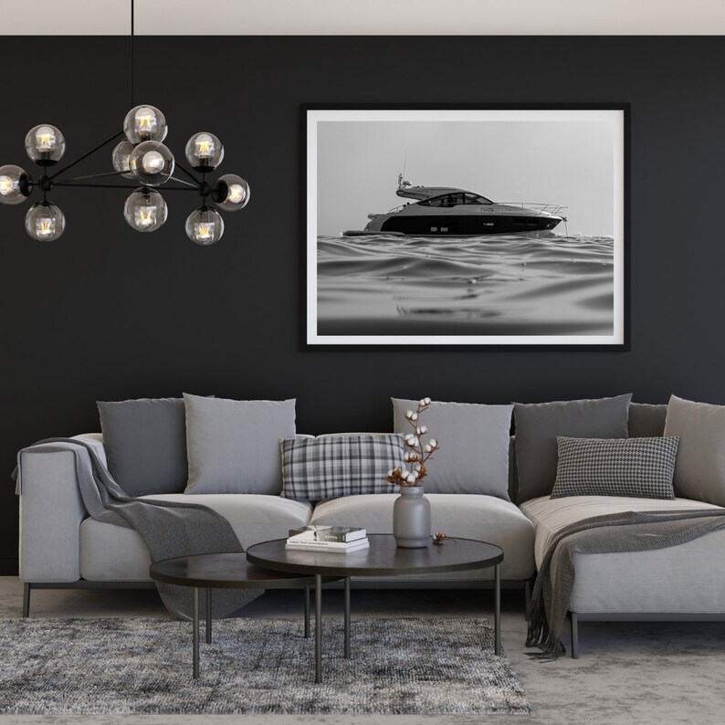 Yacht Poster, Yacht Print, Yacht Wall Art, Boat Poster, Boat Print ...