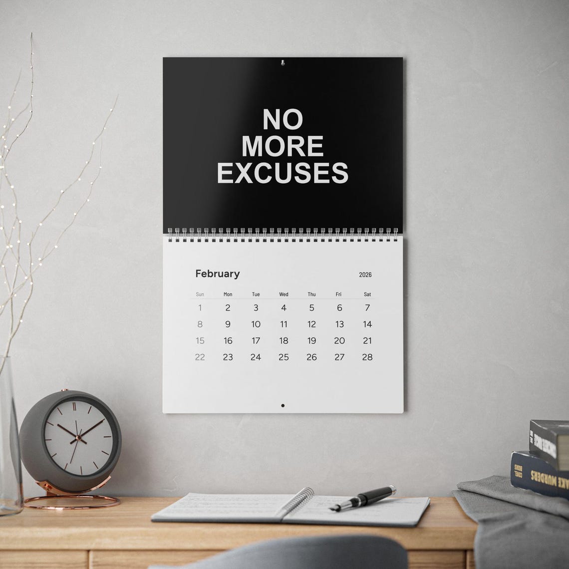 Motivation Calendar, Motivation 2026 Calendar, Motivation Wall Calendar ...