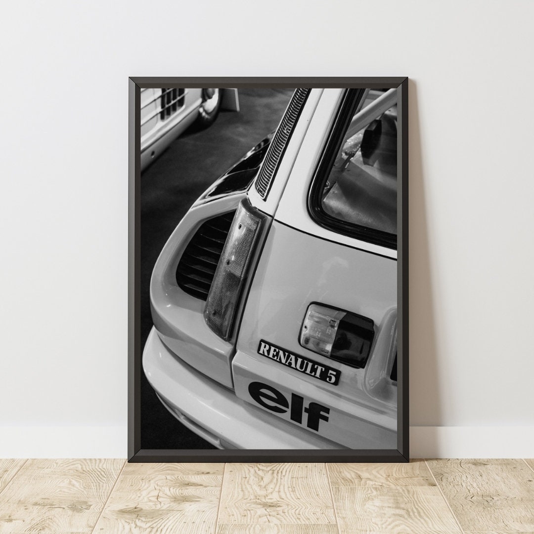 Vintage Renault 5 Poster, Vintage Renault 5 Print, Vintage Renault 5 ...
