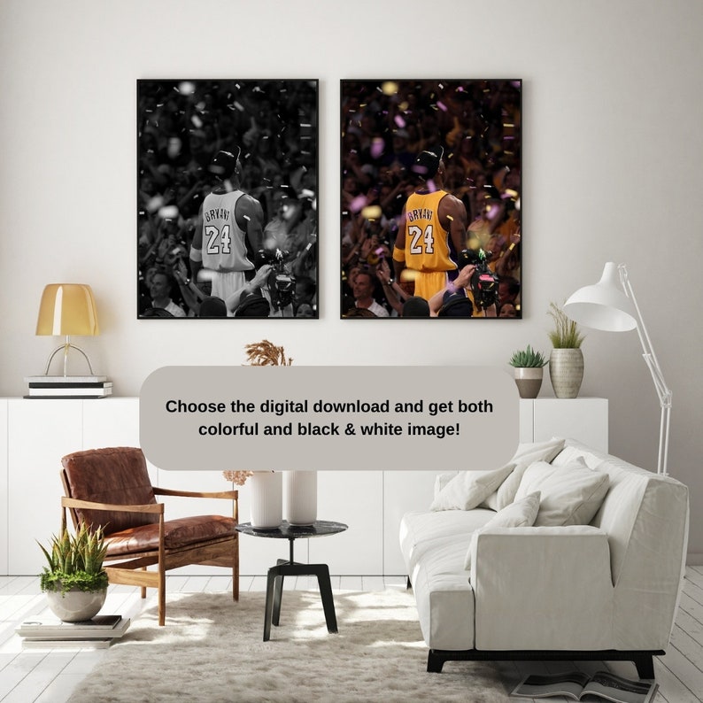 Kobe Bryant Poster, Kobe Bryant Print, Kobe Bryant Wall Art, Basketball ...