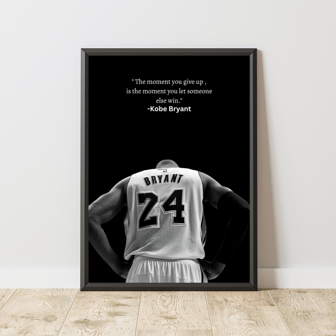 Kobe Bryant Motivational Poster, Motivational Print, Motivation Wall ...