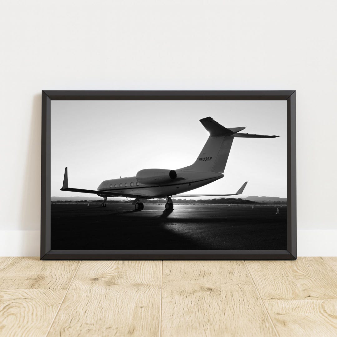 Private Jet Poster, Private Jet Print, Private Jet Wall Art, Airplane ...
