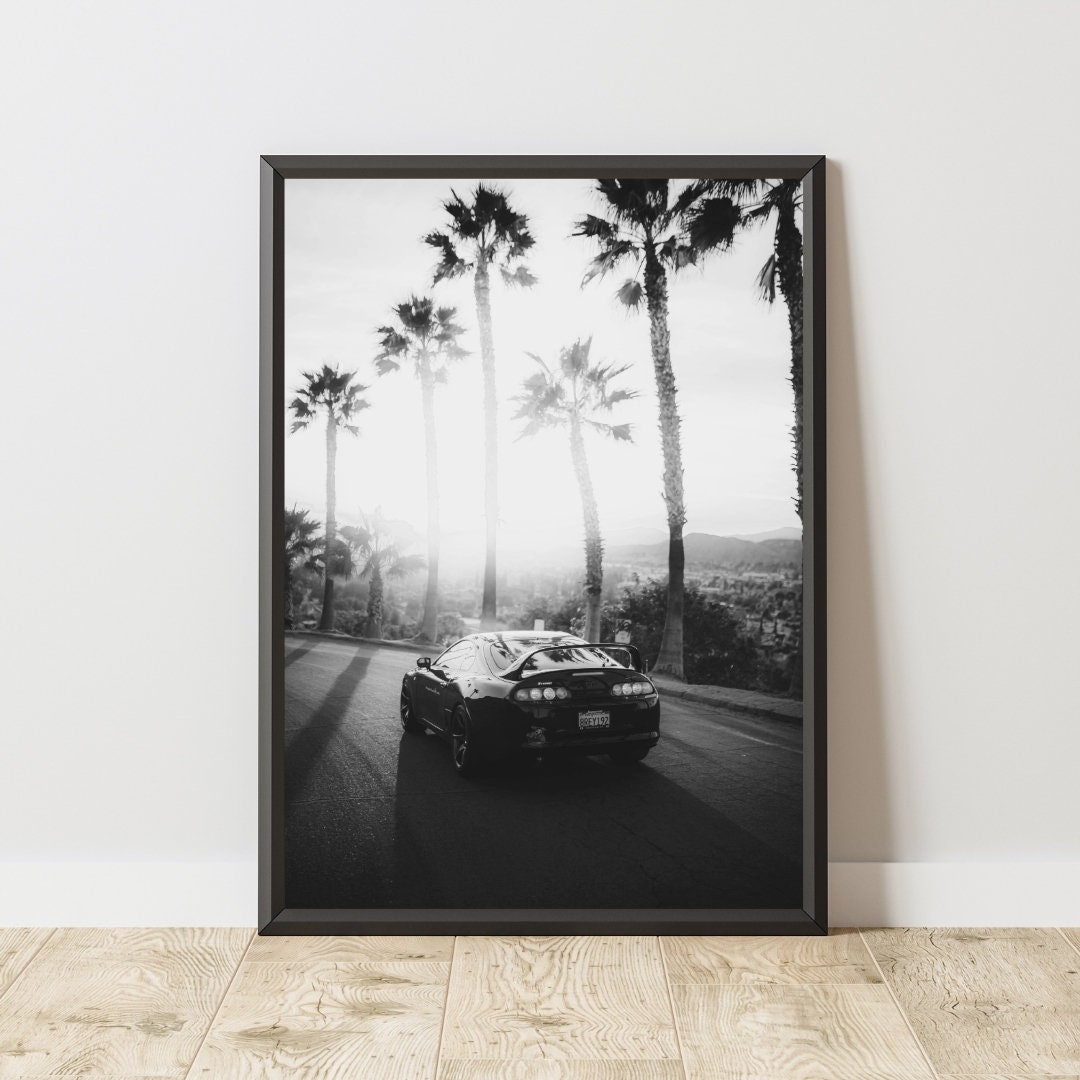 Toyota Supra Poster, Toyota Supra Print, Toyota Wall Art, Vintage ...