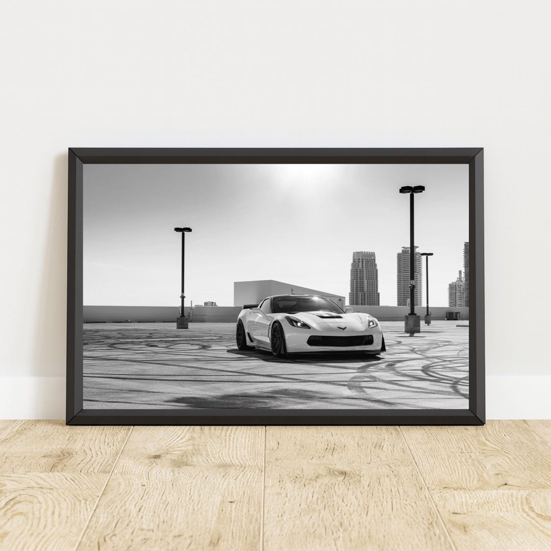 Chevrolet Corvette Poster, Chevrolet Corvette Print, Chevrolet Corvette ...