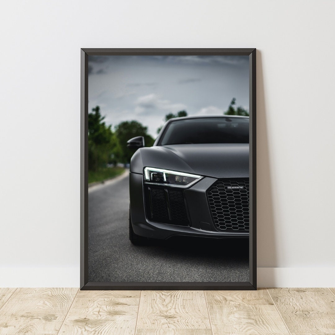 Audi R8 Poster, Audi R8 Print, Audi R8 Wall Art, Iconic Car Poster ...