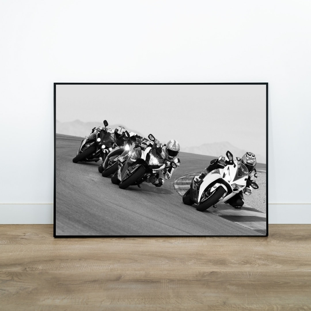 Sports Bike Poster, Sports Bike Print, Sports Bike Wall Art, Motorcycle ...