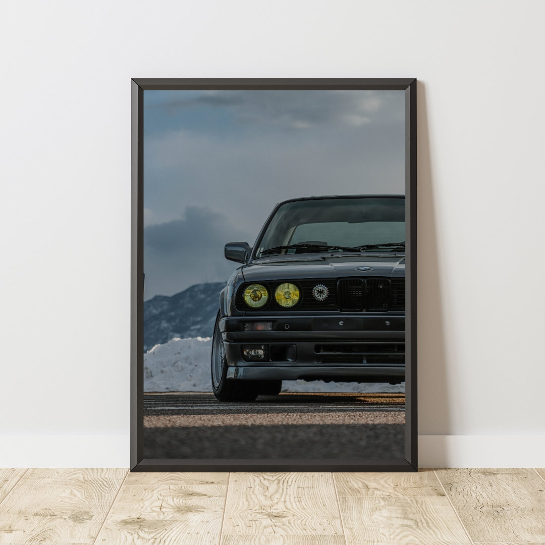 Vintage BMW E30 Poster, Vintage BMW E30 Print, Vintage BMW E30 Wall Art ...