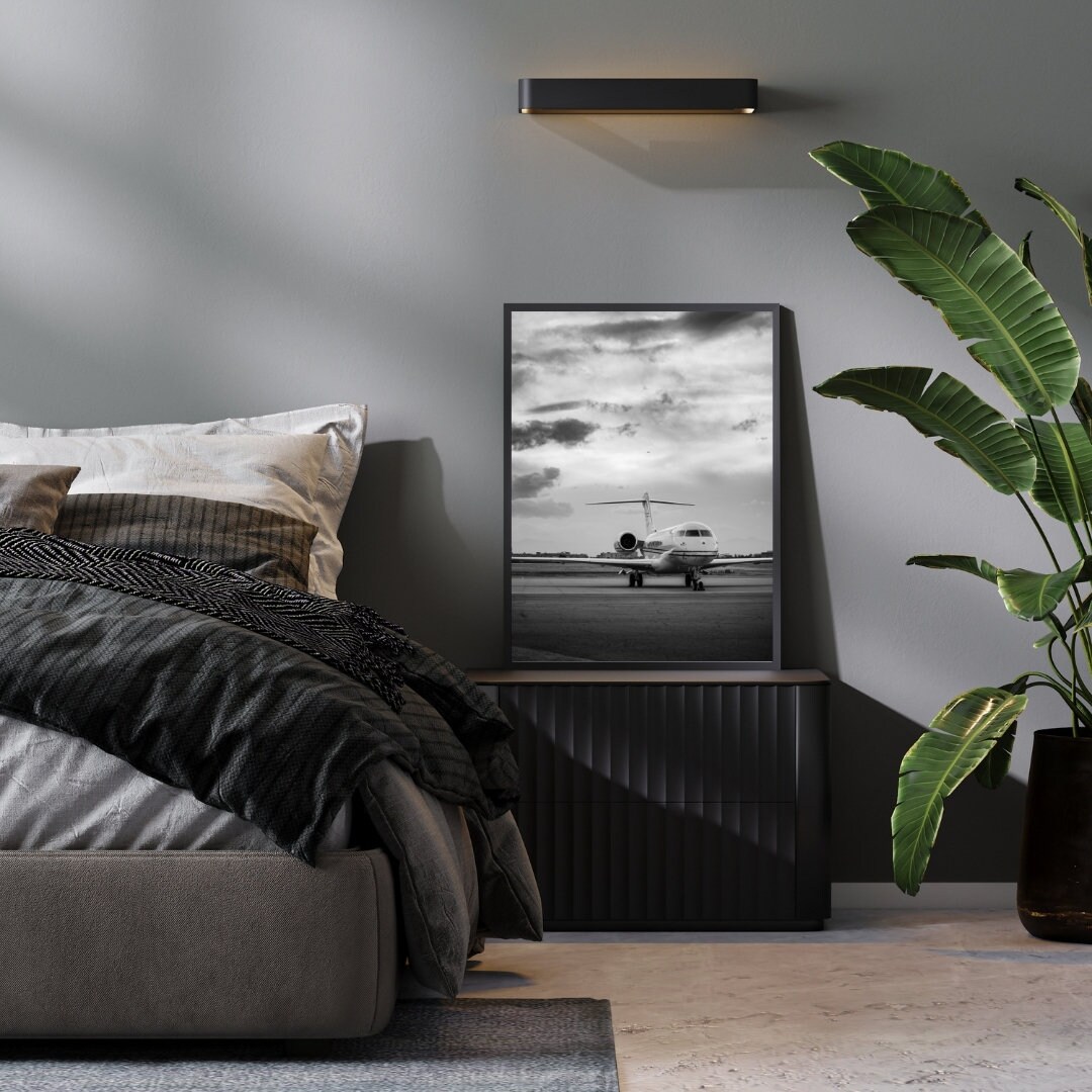 Private Jet Poster, Private Jet Print, Private Jet Wall Art, Airplane ...