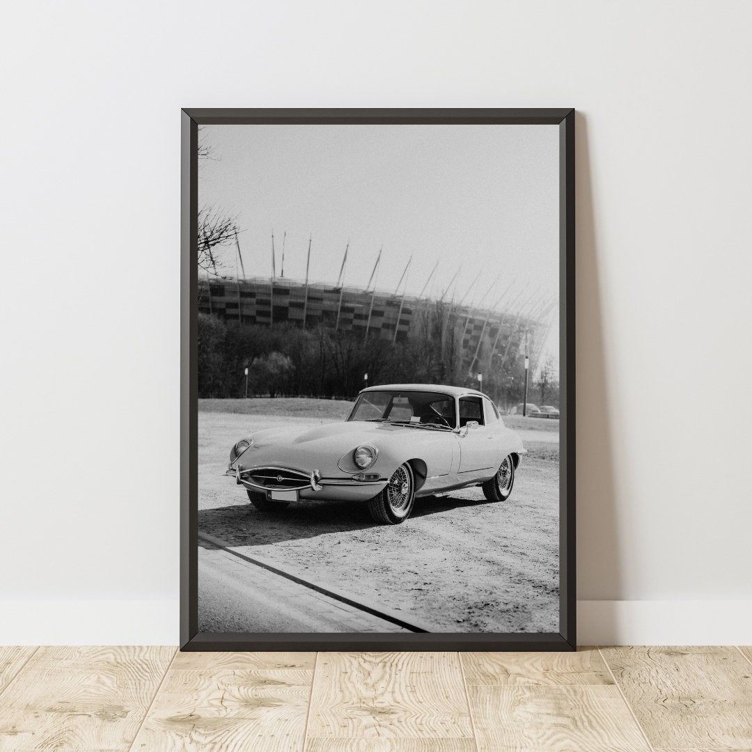 Jaguar E-type Poster, Jaguar E-type Print, Vintage Jaguar Wall Art ...