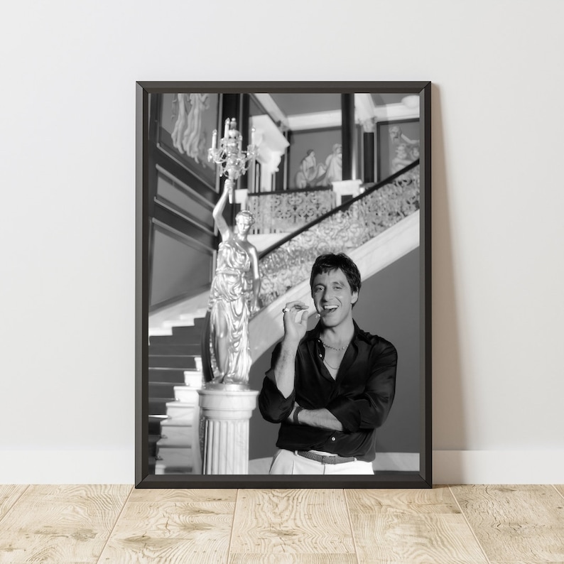 Scarface Poster, Scarface Print, Scarface Wall Art, Movie Wall Art ...