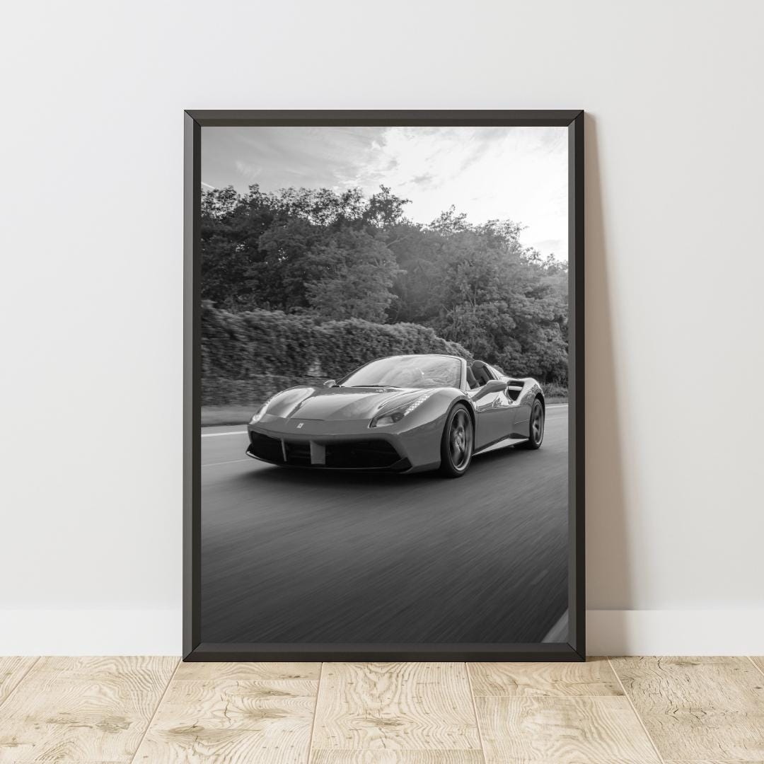 Ferrari 488 Spider Poster, Ferrari Poster, Ferrari Print, Ferrari Wall ...