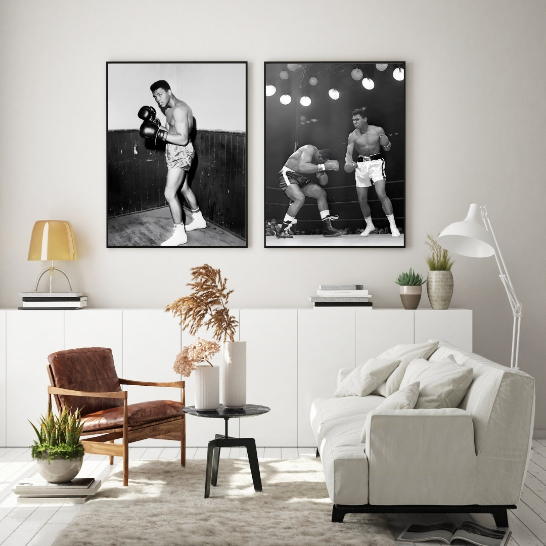 Muhammad Ali Poster, Muhammad Ali Print, Muhammad Ali Wall Art, Black ...