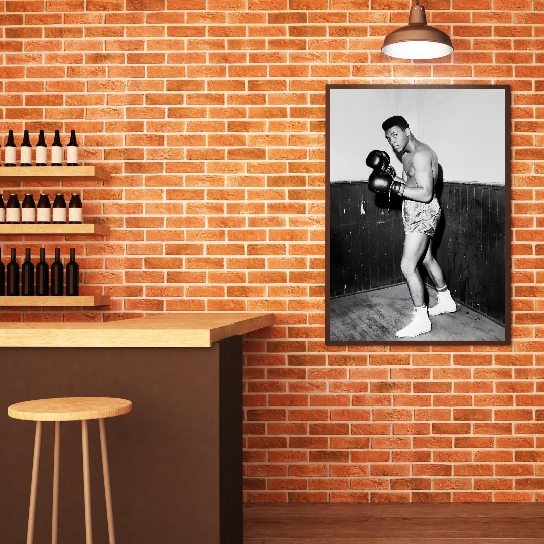 Muhammad Ali Poster, Muhammad Ali Print, Muhammad Ali Wall Art, Black ...