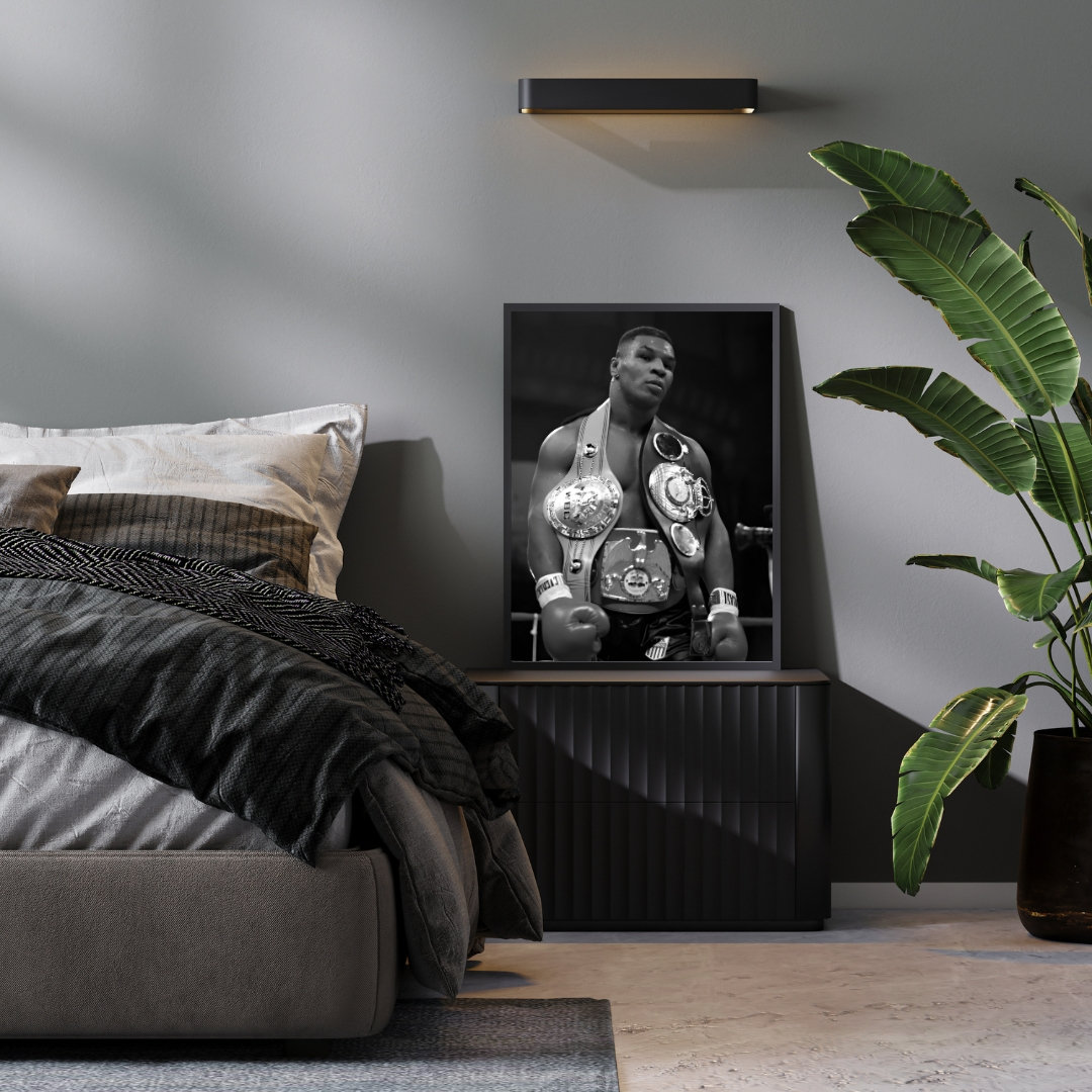 Mike Tyson Poster, Mike Tyson Print, Mike Tyson Wall Art, Black and White Poster, Boxing Poster ...