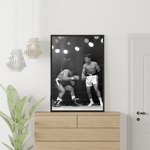 Muhammad Ali Poster, Muhammad Ali Print, Muhammad Ali Wall Art, Black ...