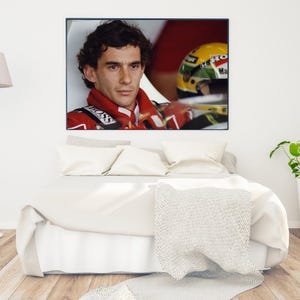 Ayrton Senna Poster, Ayrton Senna Print, Ayrton Senna Wall Art, Formula ...