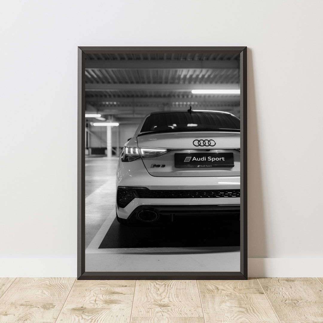 Audi RS3 Poster, Audi Poster, Audi Print, Audi Wall Art, Iconic Car ...