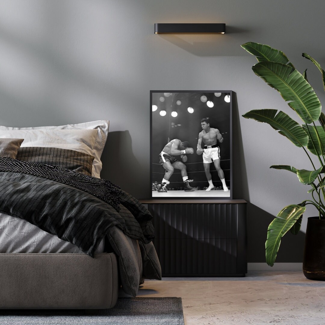 Muhammad Ali Poster, Muhammad Ali Print, Muhammad Ali Wall Art, Black ...