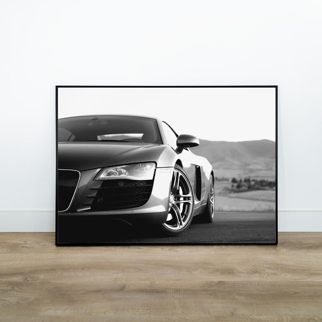 Audi R8 Poster, Audi Poster, Audi Print, Audi Wall Art, Iconic Car ...