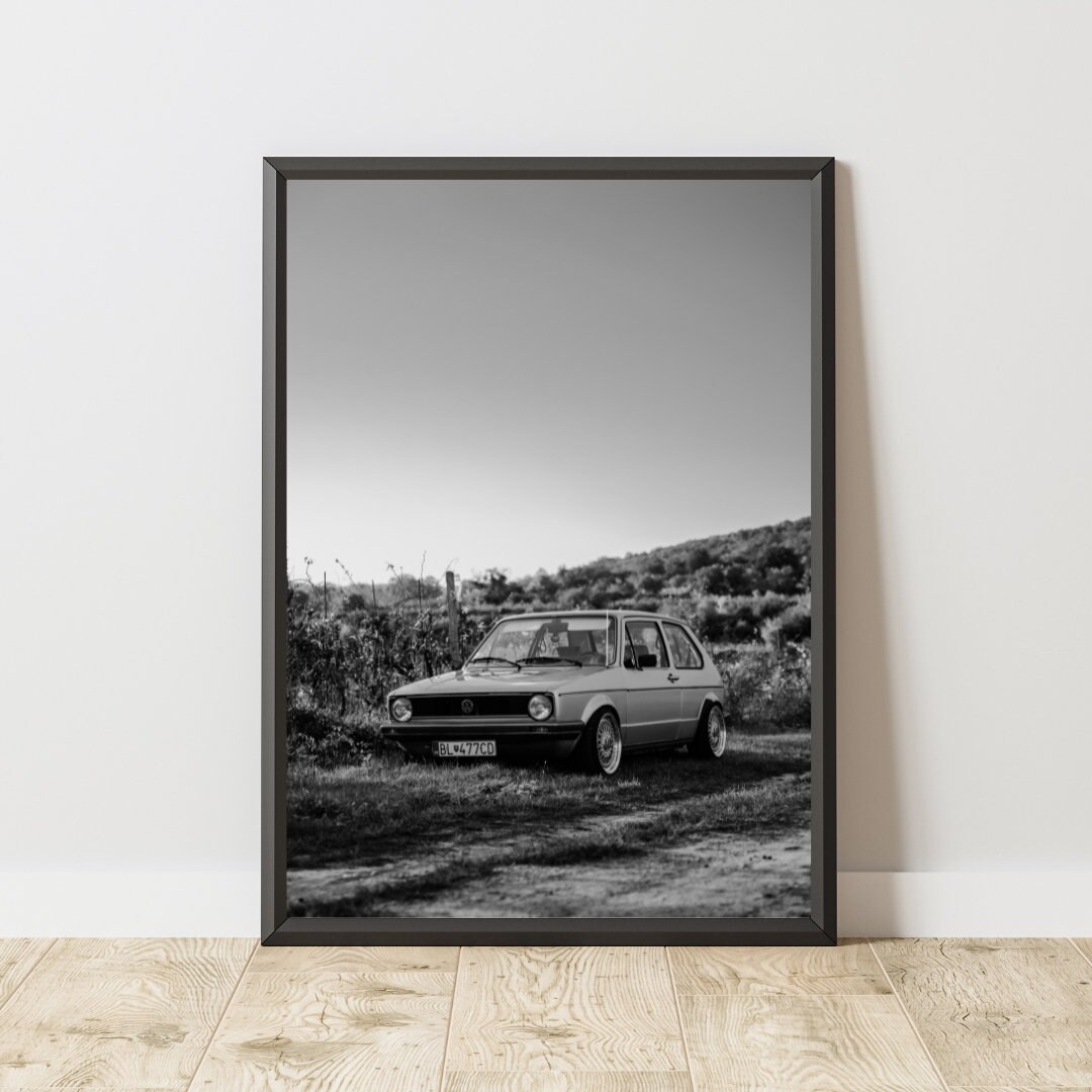 Vintage Volkswagen Golf Poster, Vintage Volkswagen Golf Print, Vintage ...