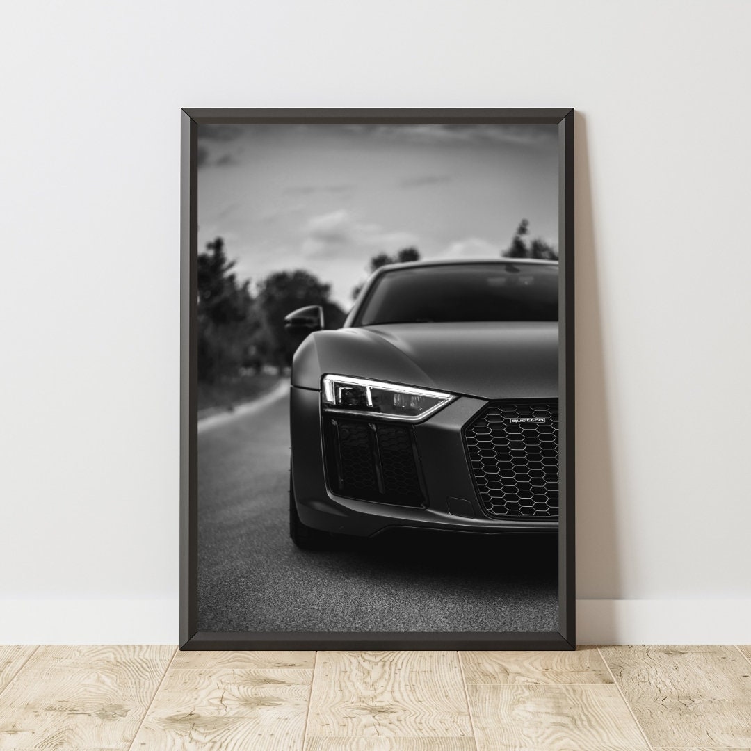 Audi R8 Poster, Audi R8 Print, Audi R8 Wall Art, Iconic Car Poster ...