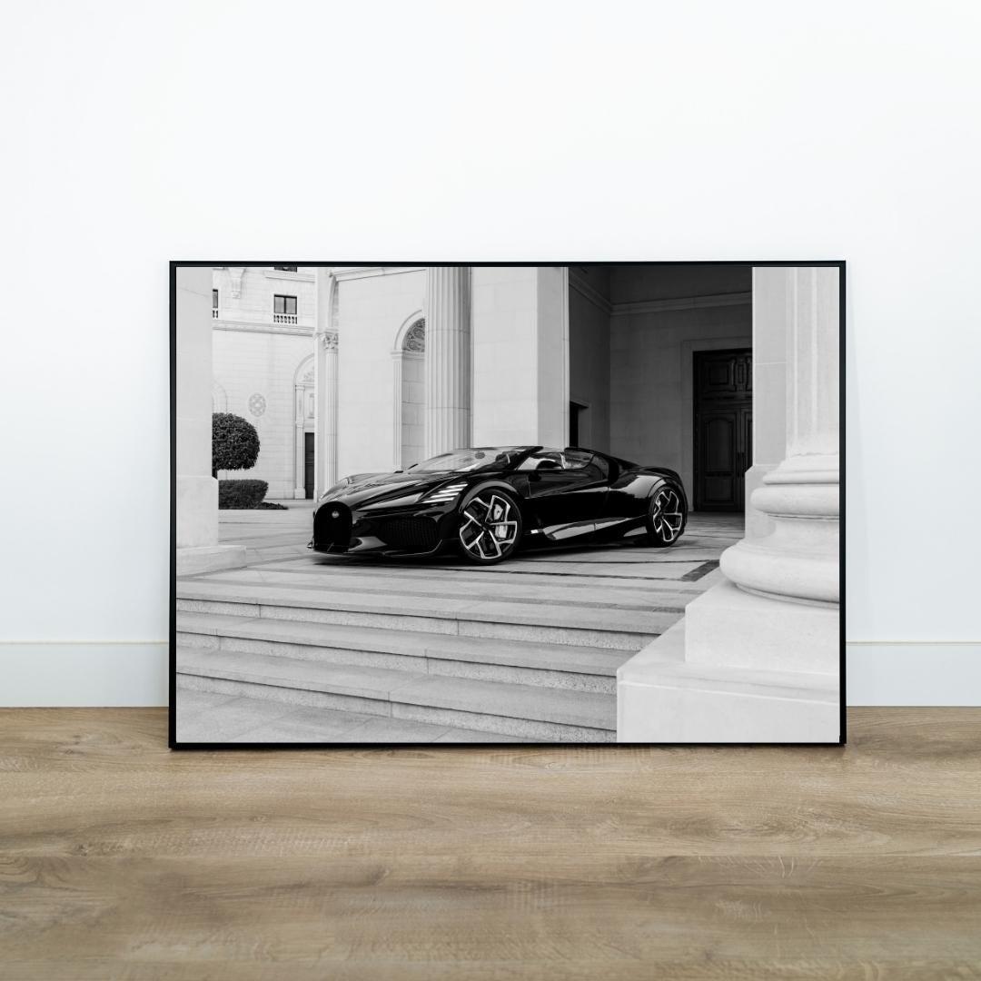 Bugatti Poster, Bugatti Print, Bugatti Wall Art, Luxury Poster, Luxury ...