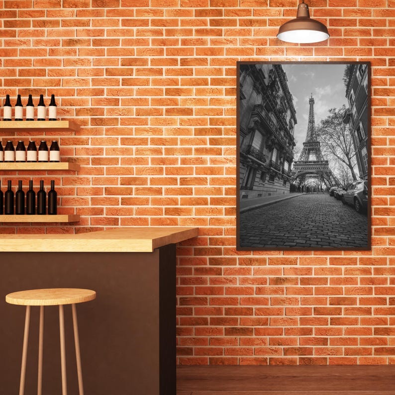 Paris Poster, Paris Wall Art, France Landmark Print, Romantic Cityscape ...