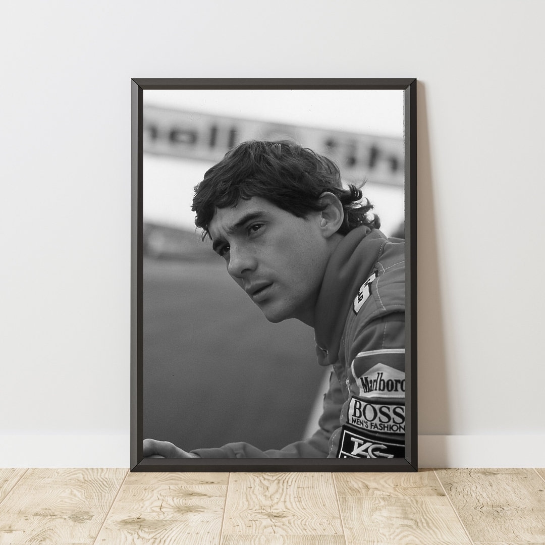 Ayrton Senna Poster, Ayrton Senna Print, Ayrton Senna Wall Art, Formula ...