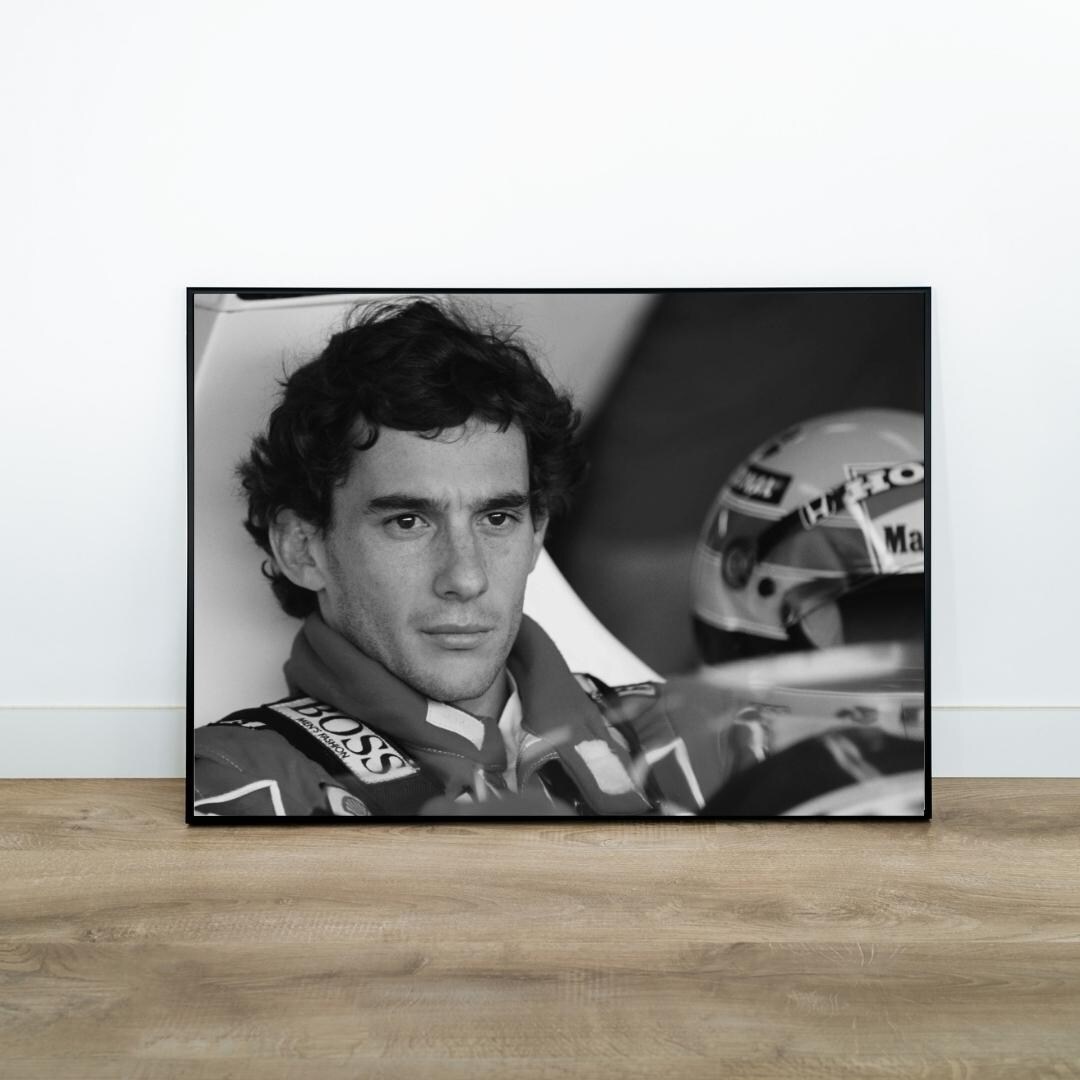 Ayrton Senna Poster, Ayrton Senna Print, Ayrton Senna Wall Art, Formula ...