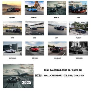 Bugatti Calendar, Bugatti 2025 Calendar, Bugatti Wall Calendar, Bugatti ...