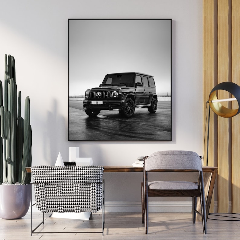 Mercedes G-wagon Poster, Mercedes G-wagon Print, Mercedes G-wagon Wall ...