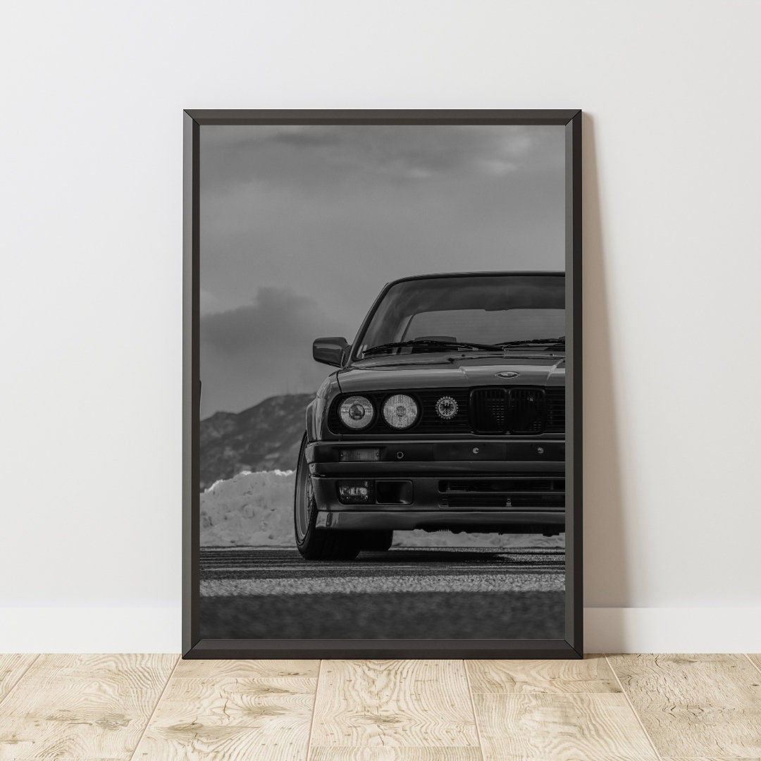 Vintage BMW E30 Poster, Vintage BMW E30 Print, Vintage BMW E30 Wall Art ...