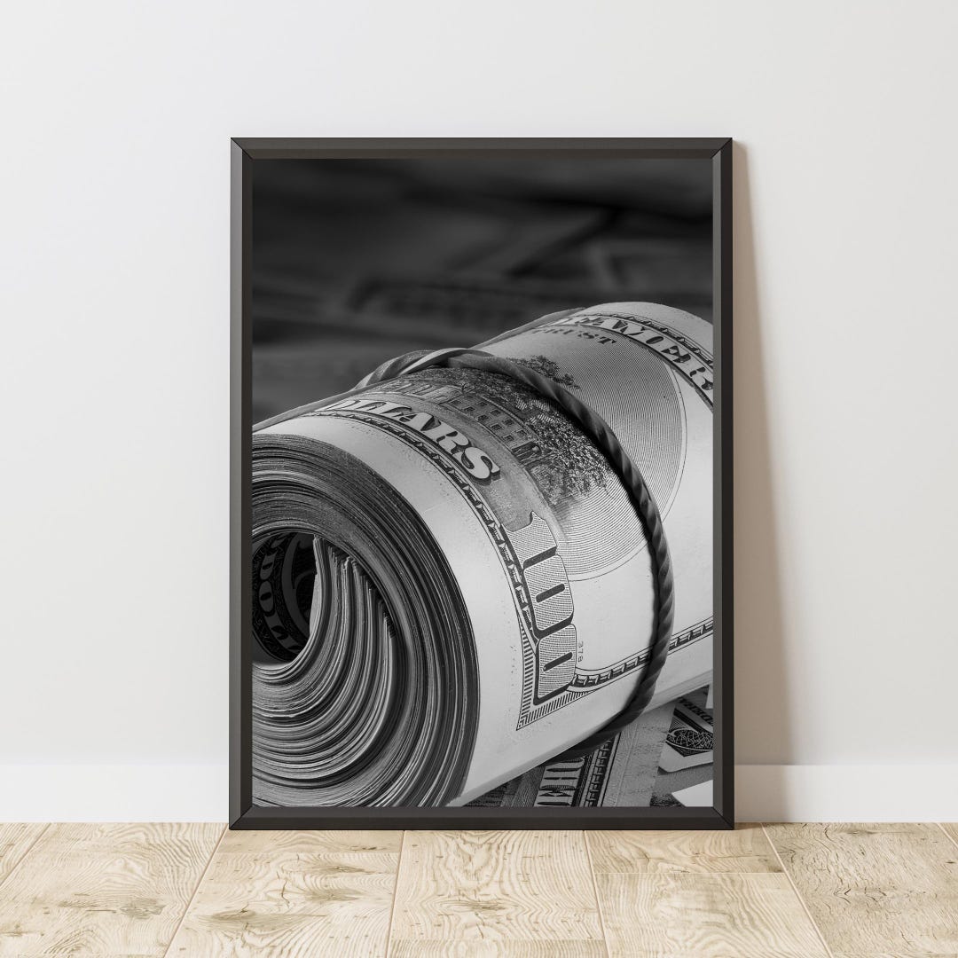 Dollar Poster, Dollar Print, Dollar Wall Art, Motivational Poster ...