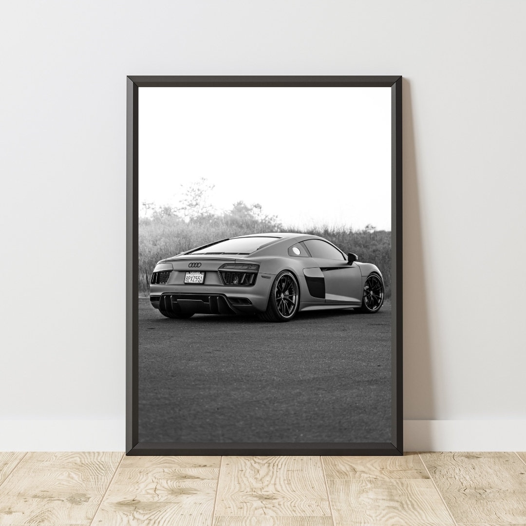 Audi R8 Poster, Audi R8 Print, Audi R8 Wall Art, Iconic Car Poster ...