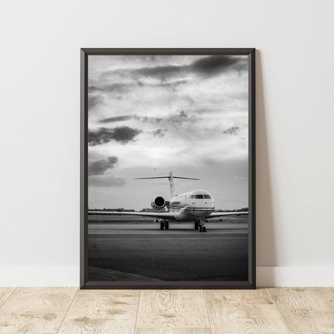 Private Jet Poster, Private Jet Print, Private Jet Wall Art, Airplane ...