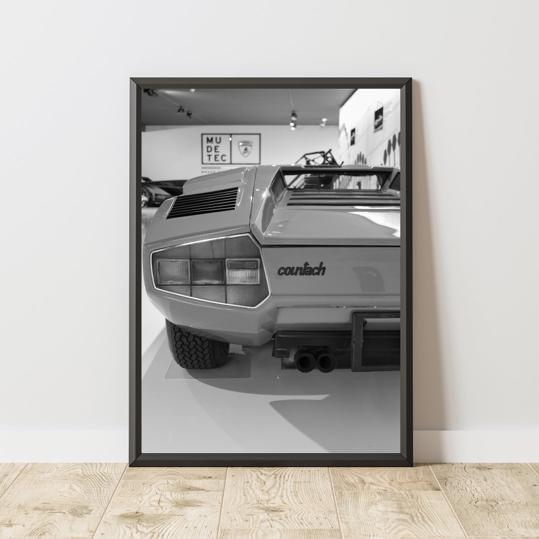 Vintage Lamborghini Countach Poster, Lamborghini Countach Print ...