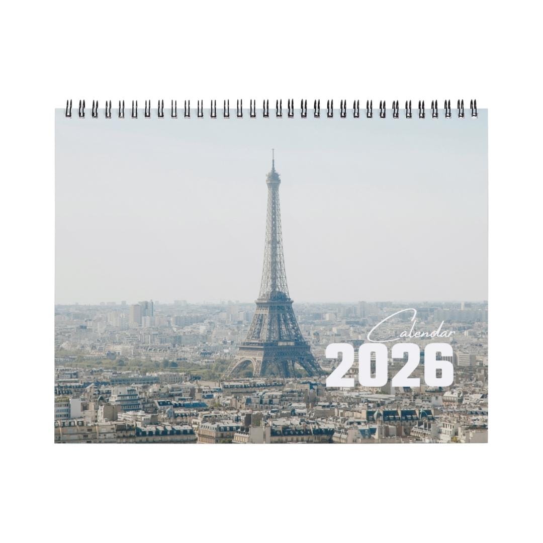 Paris Calendar, Paris 2026 Calendar, Paris Wall Calendar, Paris Desk ...
