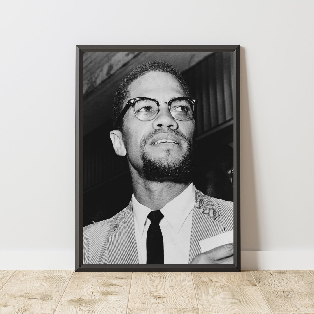 Malcolm X Poster, Malcolm X Print, Malcolm X Wall Art, Politics Poster, Politics Print, Politics ...